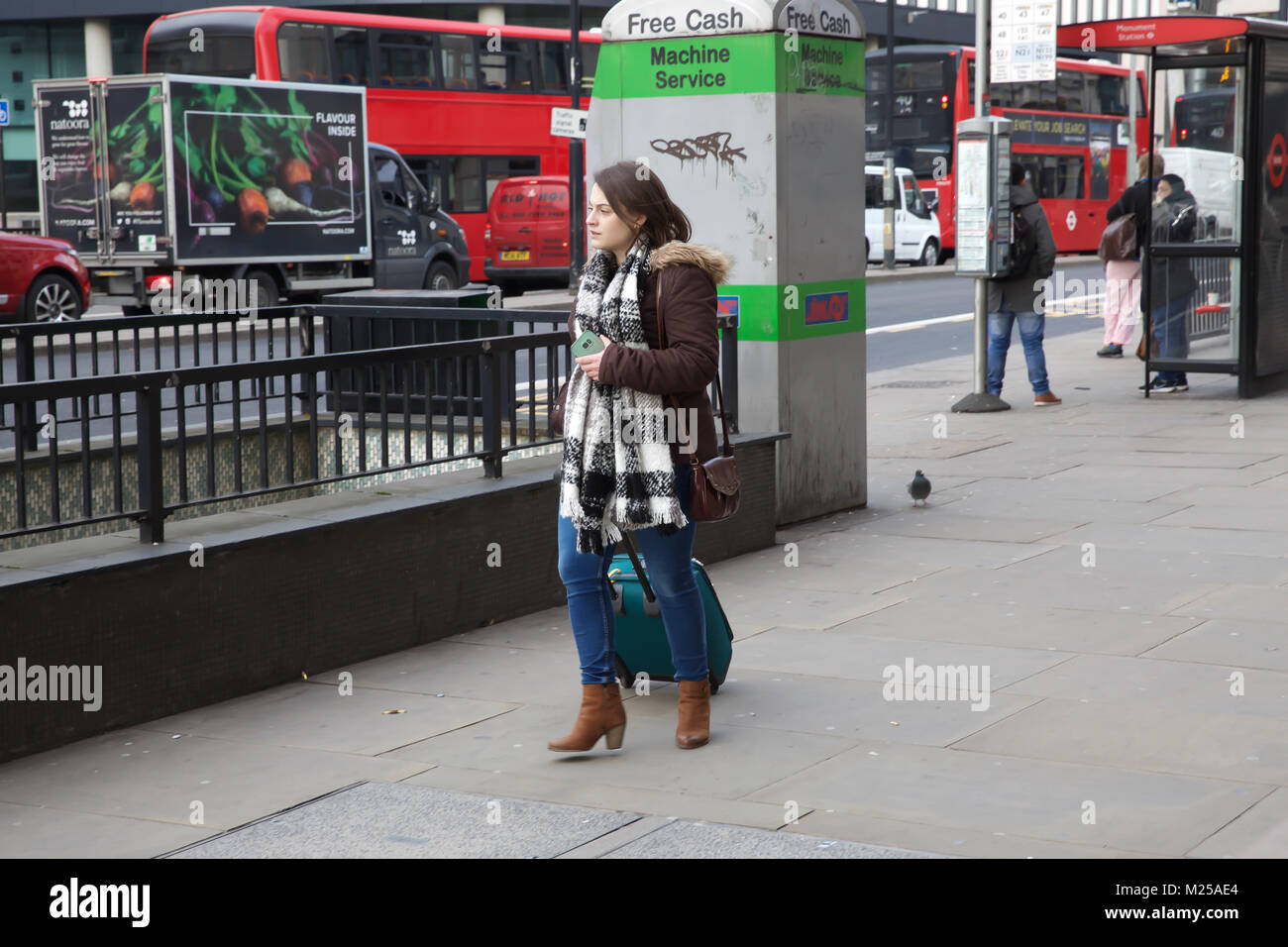 London,UK,5TH February 2018,Dull, cold and miserable by London Bridge ...