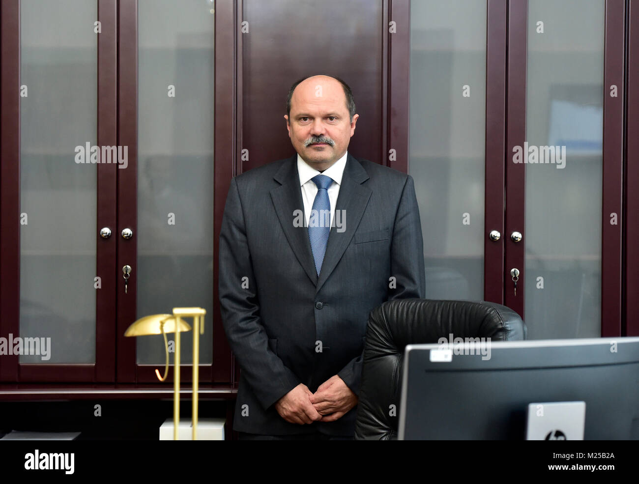Czech Agriculture Minister Jiri Milek poses during the interview for ...