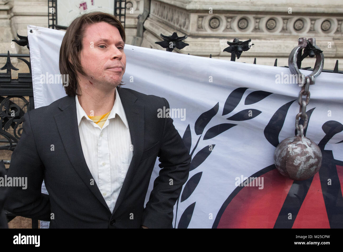 London, UK. 5th February, 2018. Alleged computer hacker Lauri Love ...