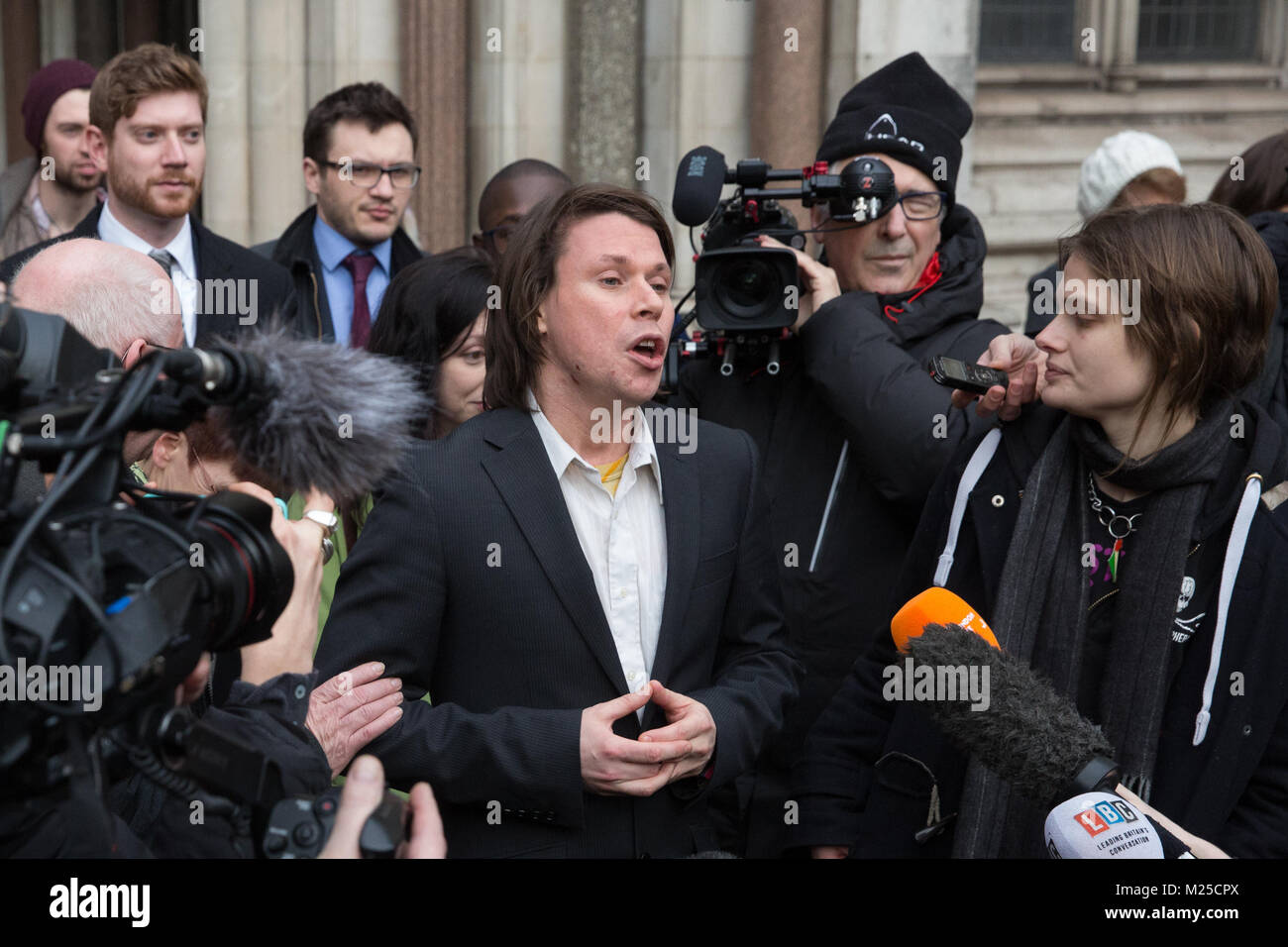London, UK. 5th February, 2018. Alleged computer hacker Lauri Love ...