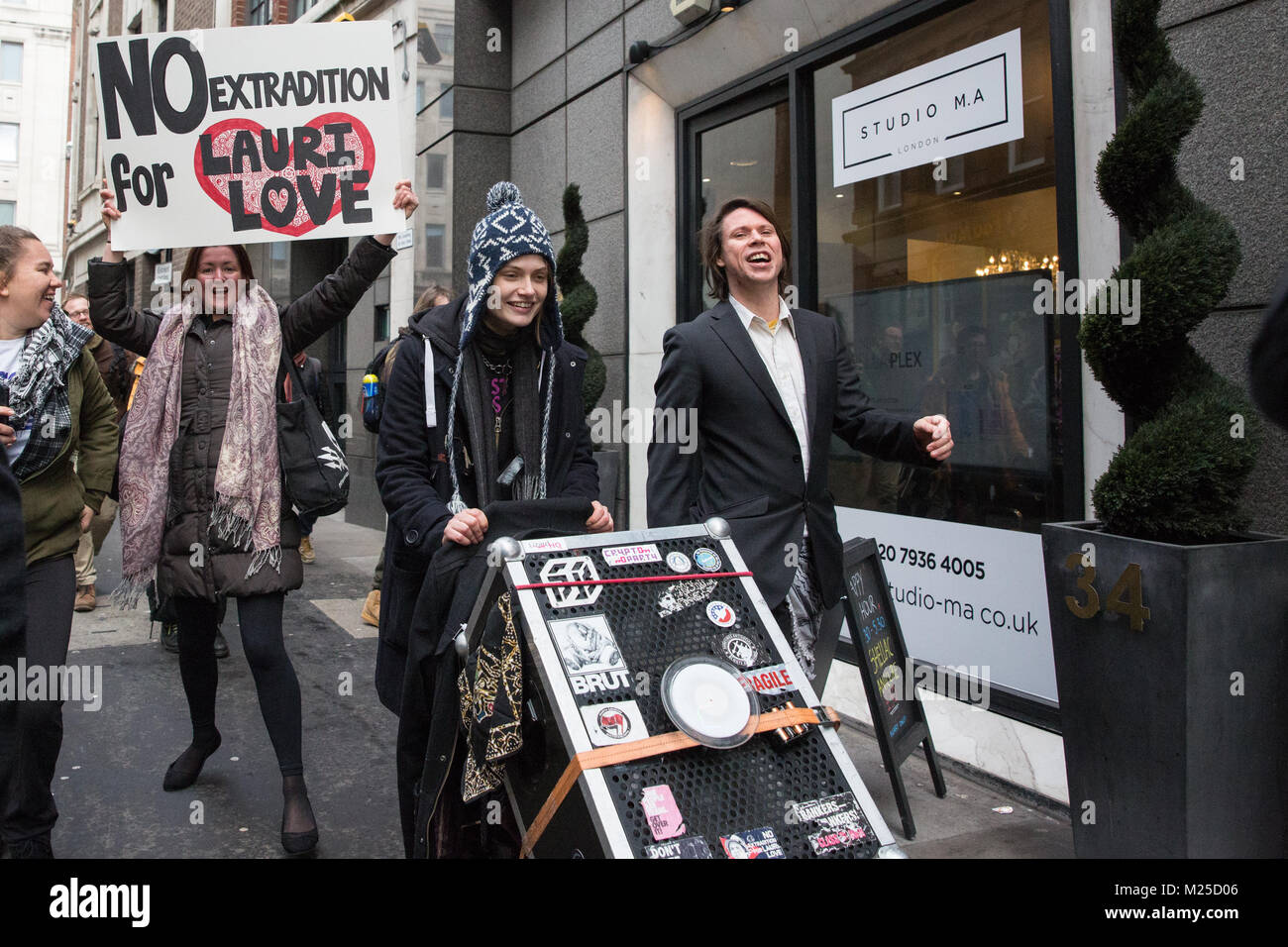 London, UK. 5th February, 2018. Alleged computer hacker Lauri Love ...