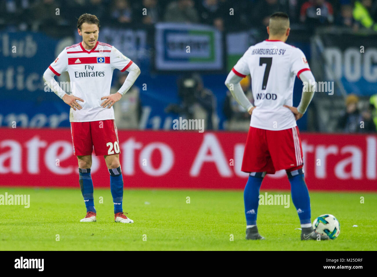 Albin EKDAL (li., HH) unbd Bobby WOOD (HH) sind after dem versustor zum ...