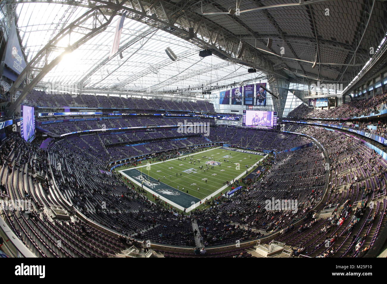 February 04, 2018 General view of the interior of US Bank Stadium prior ...