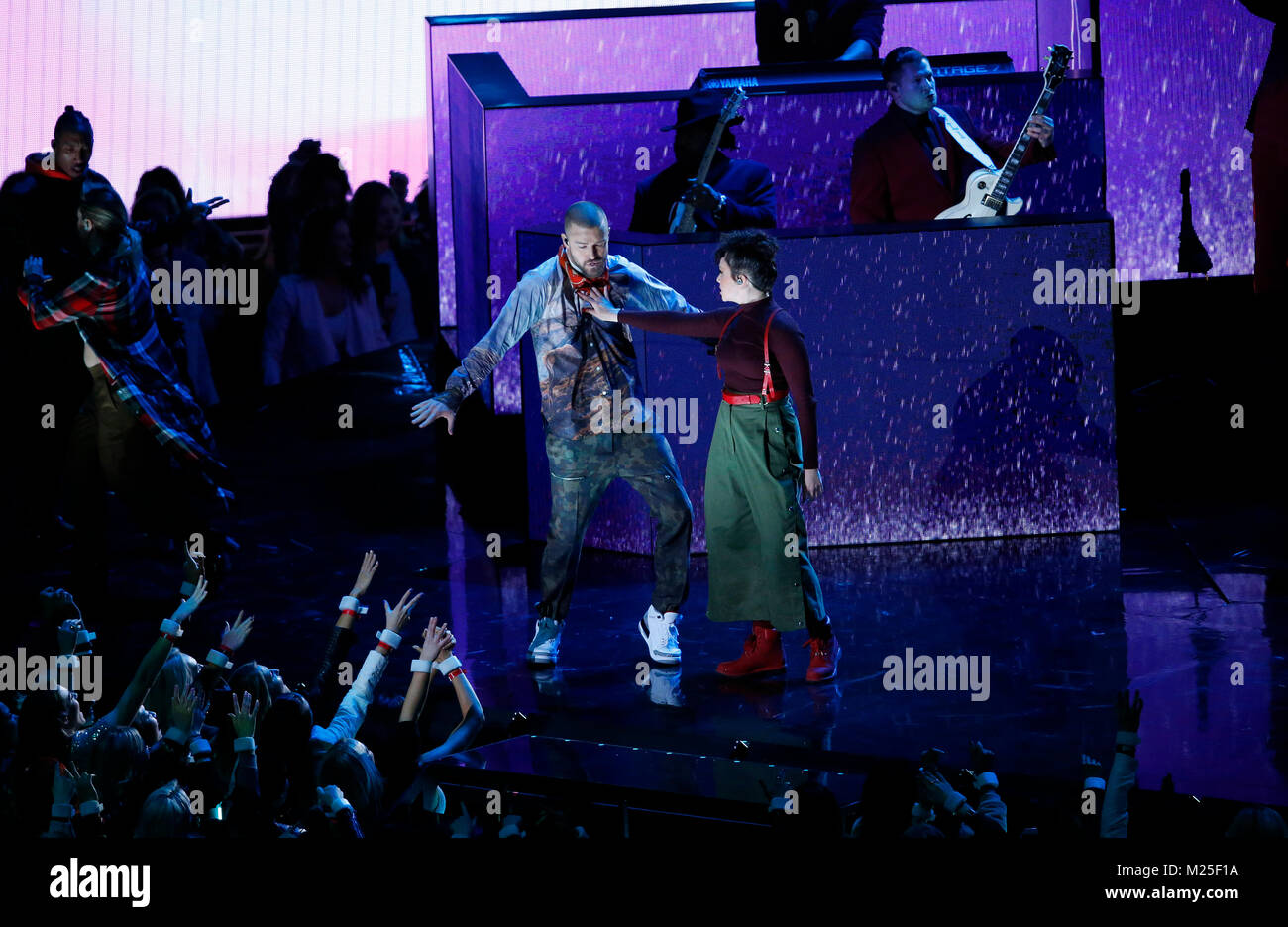 February 04, 2018 Justin Timberlake performs onstage during the Pepsi ...