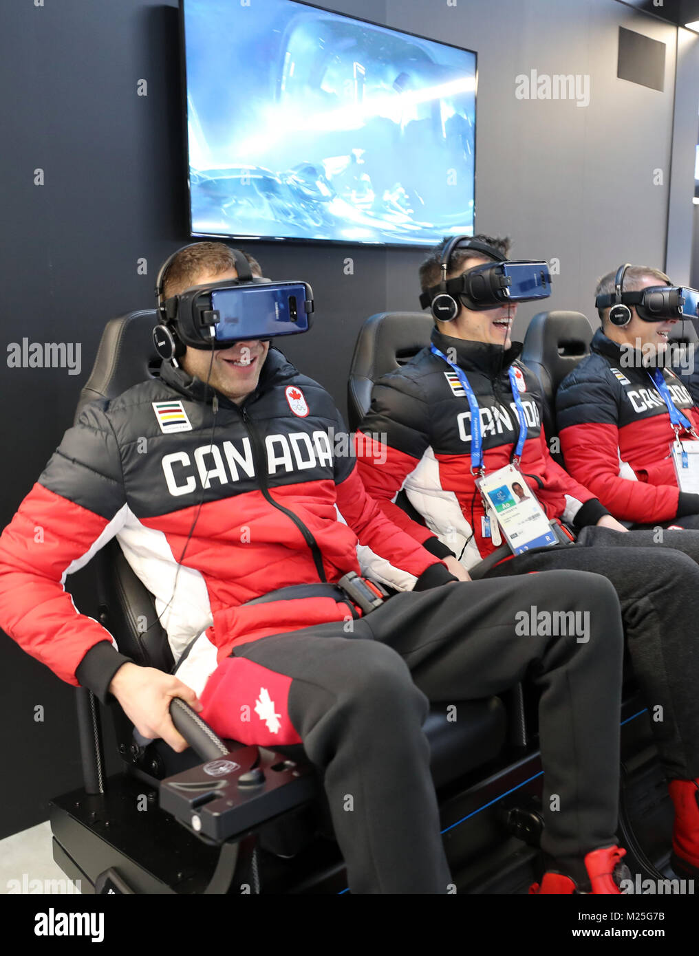 06th Feb, 2018. VR experience at PyeongChang Olympic Village Canadian ...