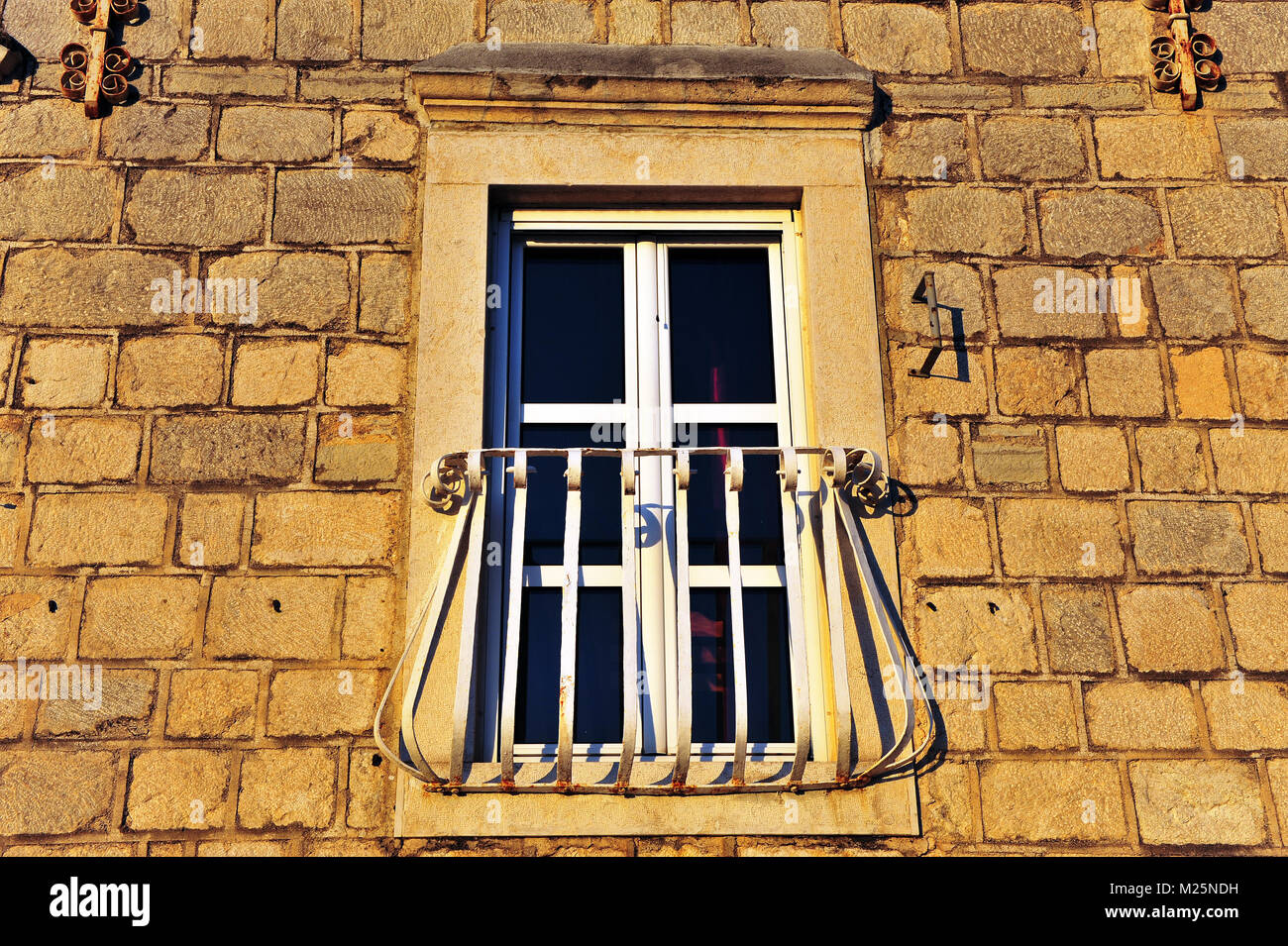 Beautiful window in the old house Stock Photo - Alamy