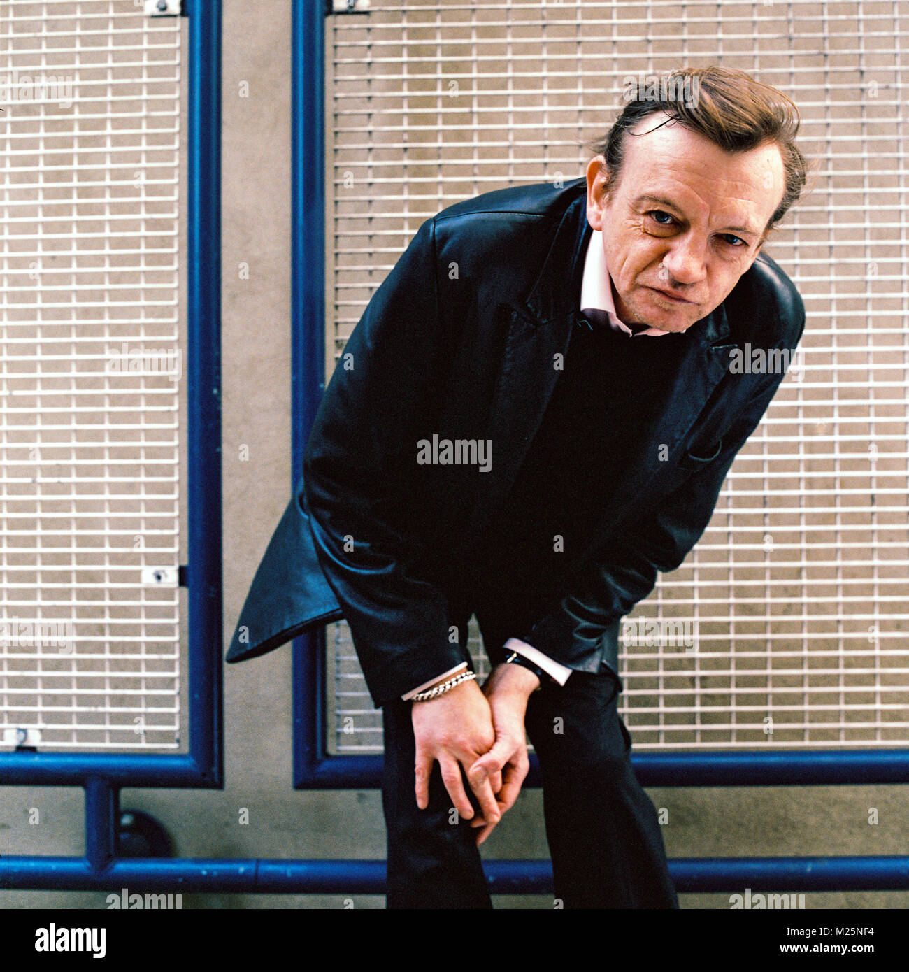 Mark E. Smith lead singer of the Fall band photographed in Islington ...