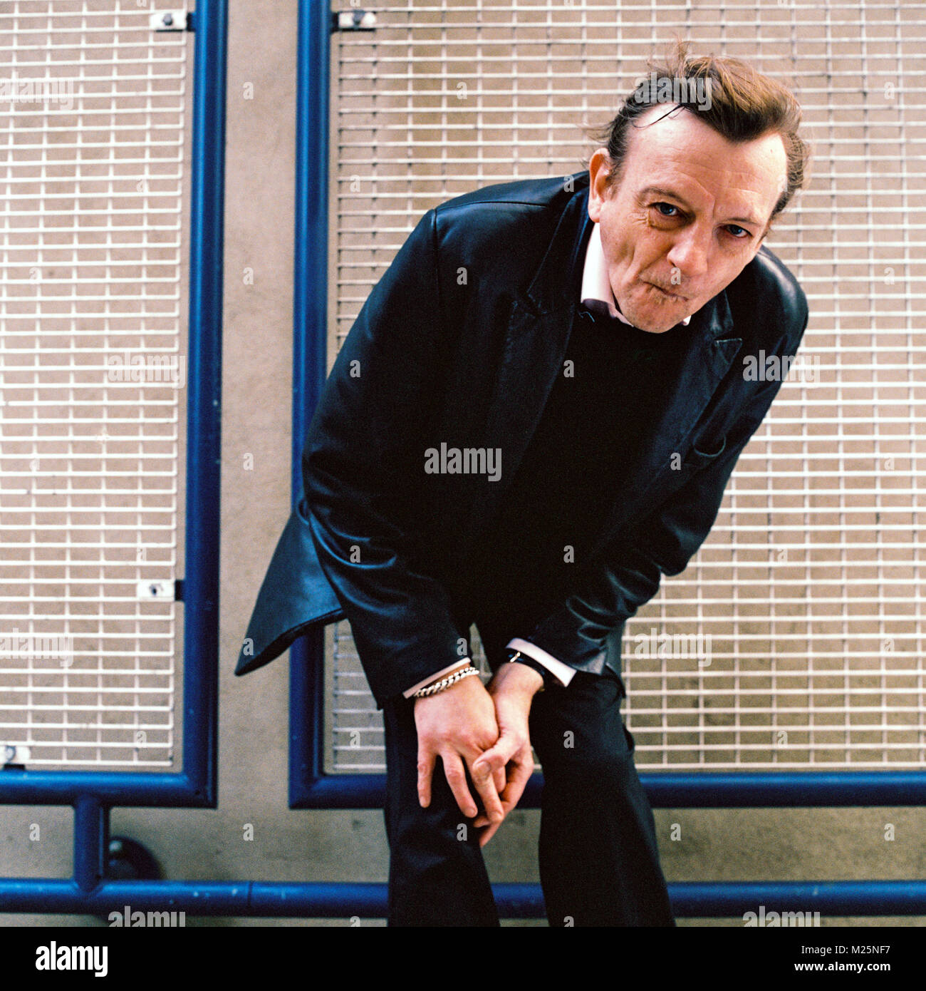 Mark E. Smith lead singer of the Fall band photographed in Islington ...