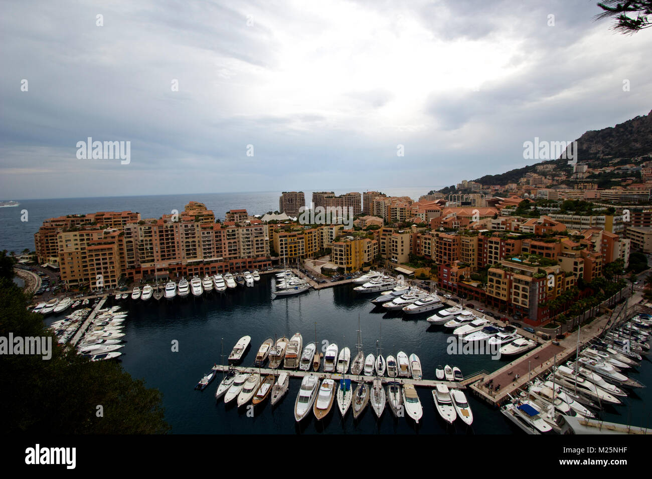 Monaco boat dock view from prince's palace Stock Photo - Alamy