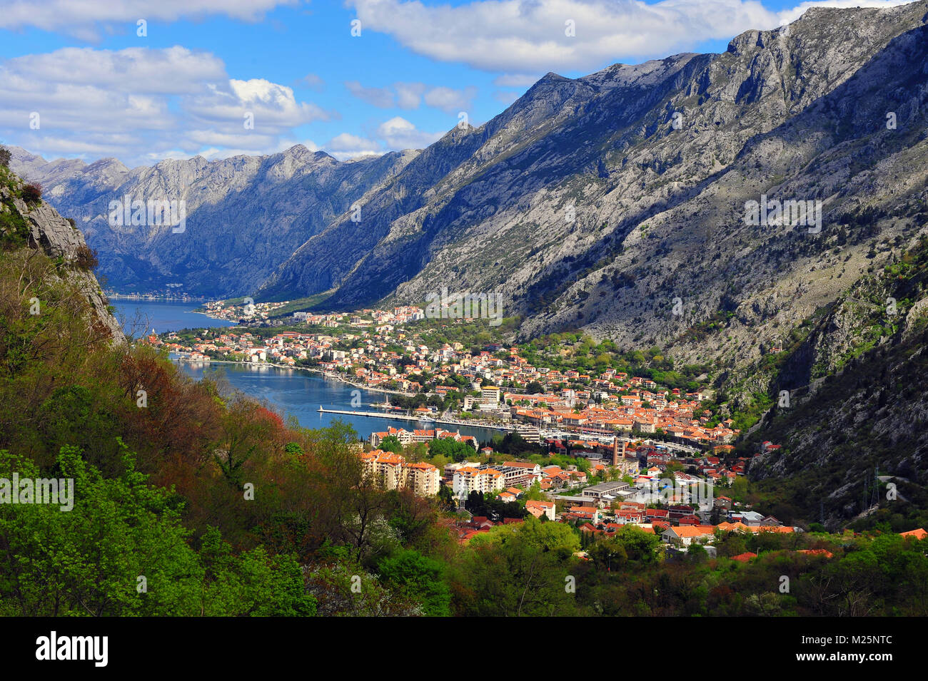 Beautiful nature landscape, bay of Kotor, Montenegro Stock Photo - Alamy