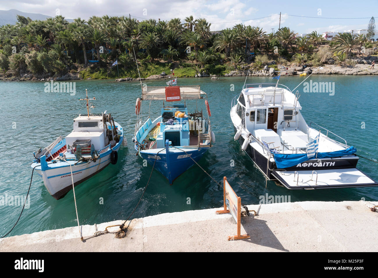 Malia crete harbour hi-res stock photography and images - Alamy