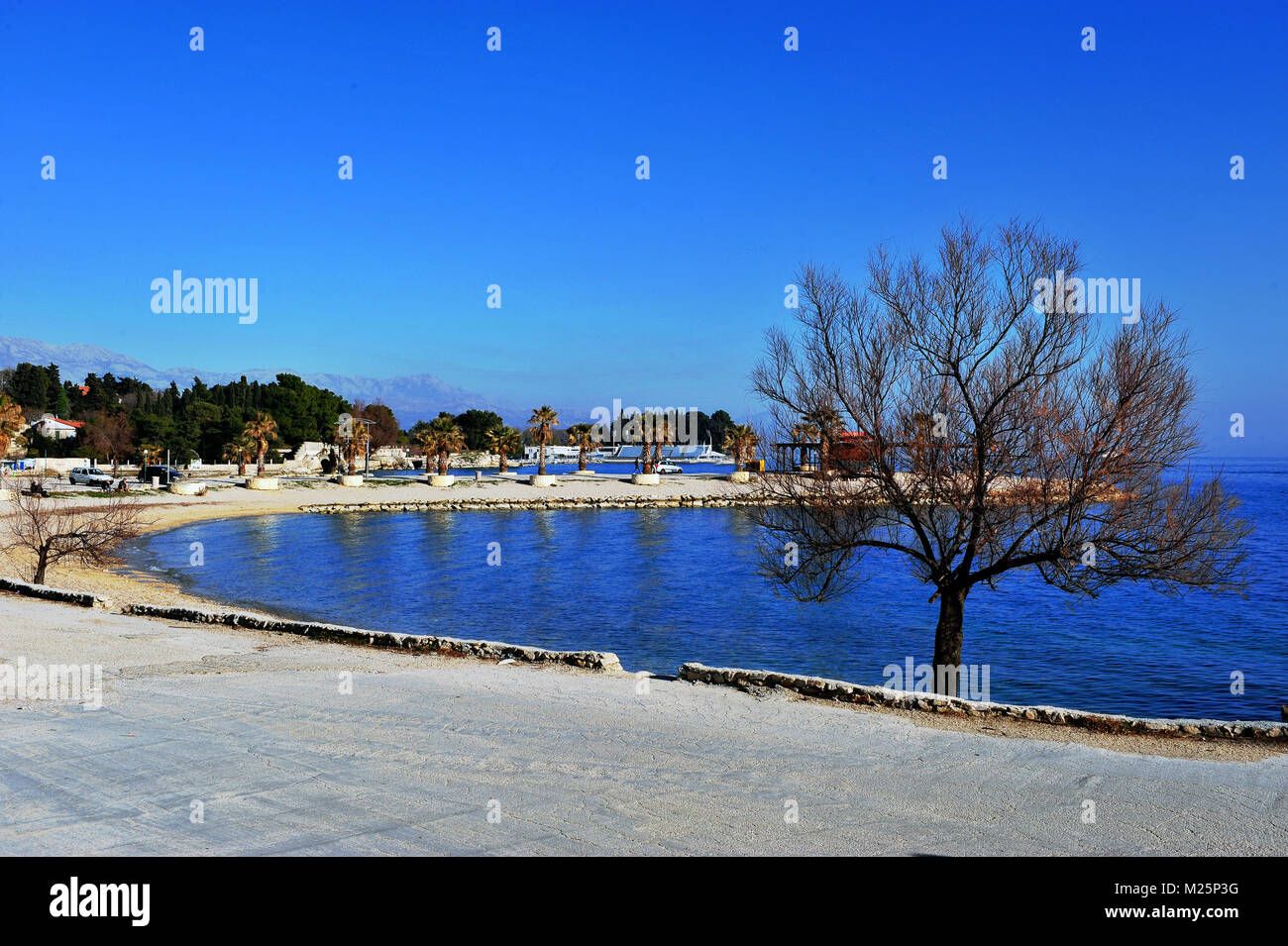 View of the beach in Split, Croatia Stock Photo - Alamy