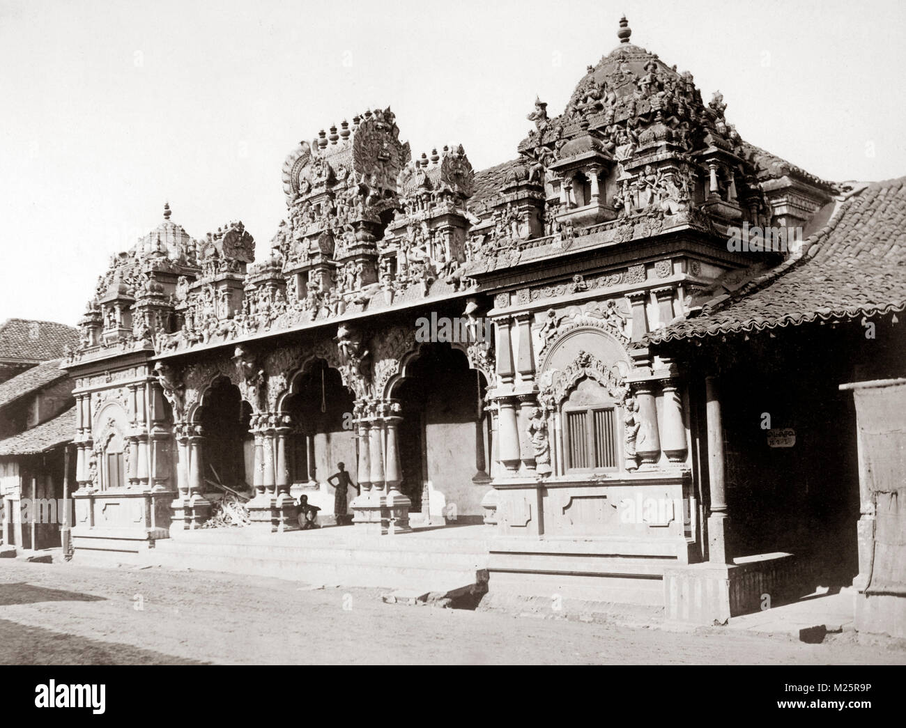 c. 1880s India - Hindu temple Ceylon Sri Lanka Stock Photo - Alamy