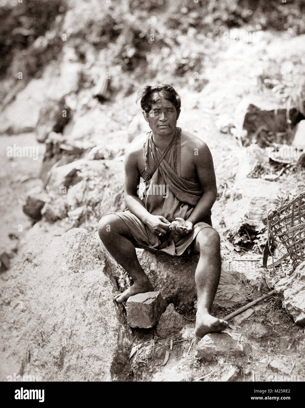 c. 1860s India - Lepcha or Rongkup man from Sikkim Nepal Bhutan. Samuel ...