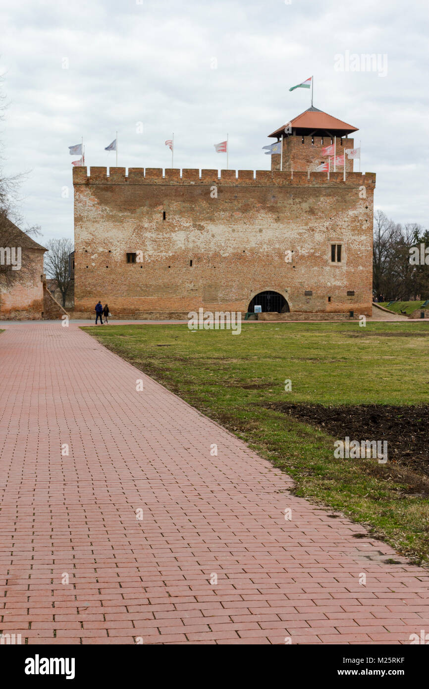 Park at Gyula castle in Gyula, Hungary Stock Photo - Alamy