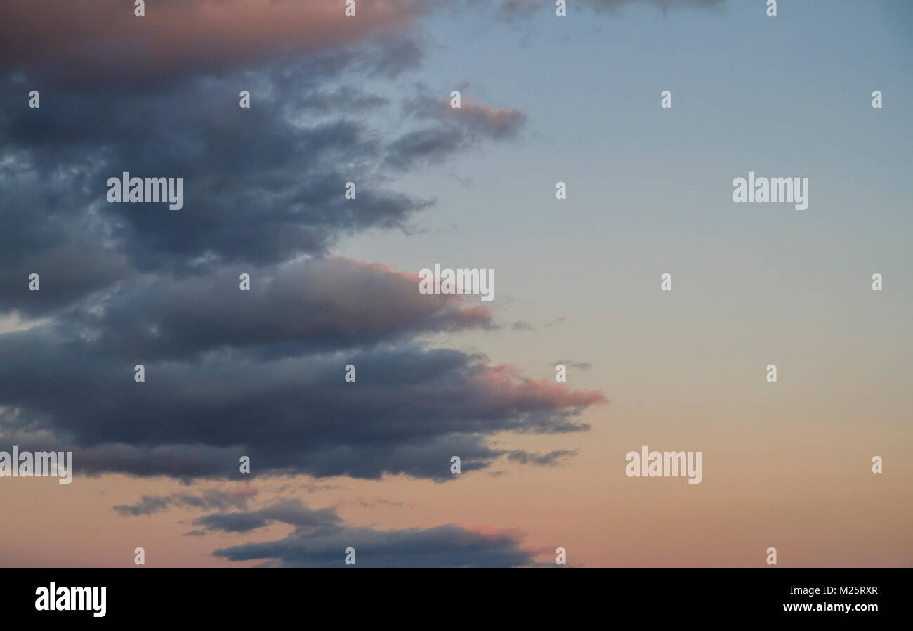 Dream, Sky with clouds and sunlight at sunset. colorful and cheerful ...