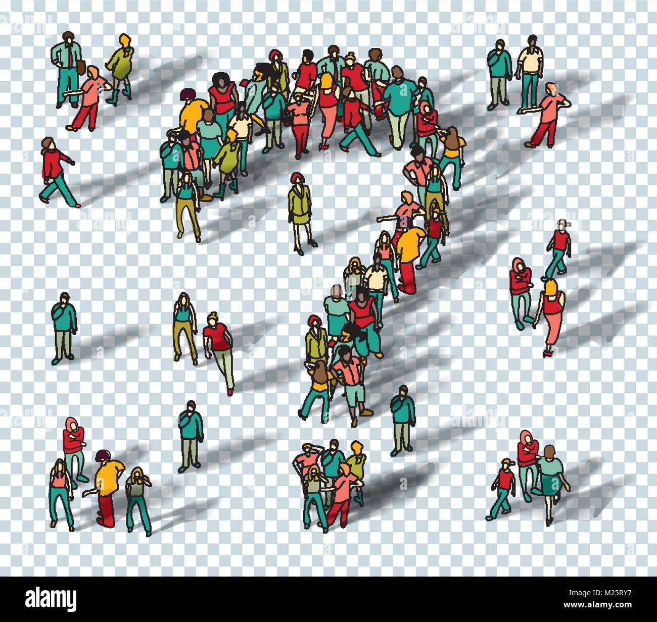 Man big question mark Stock Vector Images - Alamy