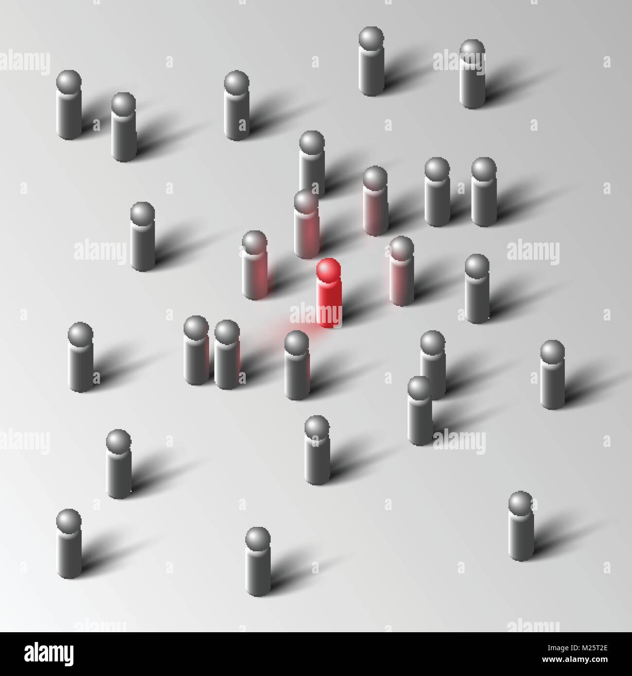 3d illustration one right Stock Vector Images - Alamy