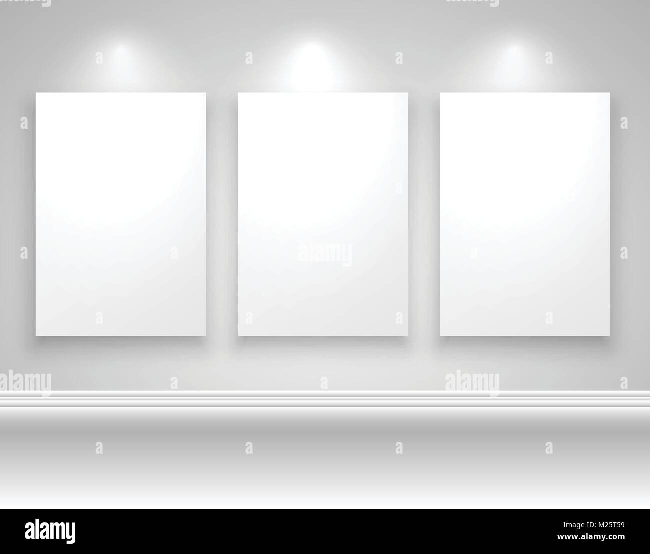 Frames on wall template design, vector Stock Vector Image & Art - Alamy