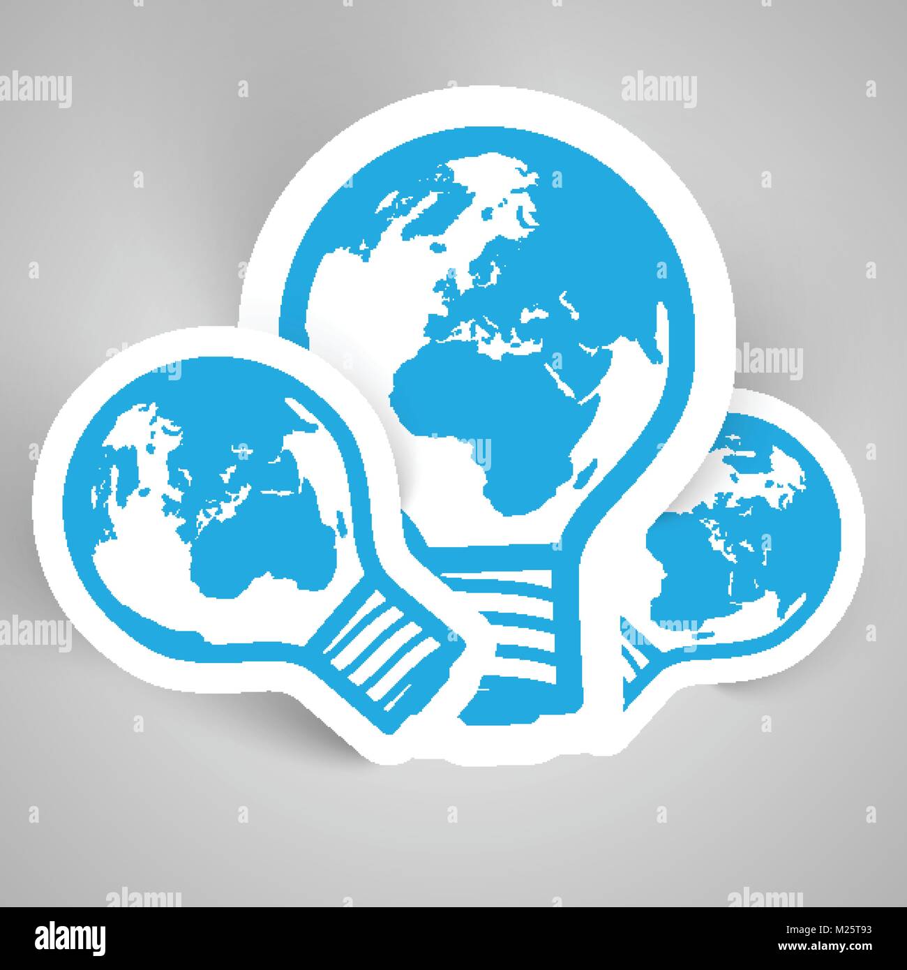 Vector bulb Earth paper illustration for save energy Stock Vector Image ...
