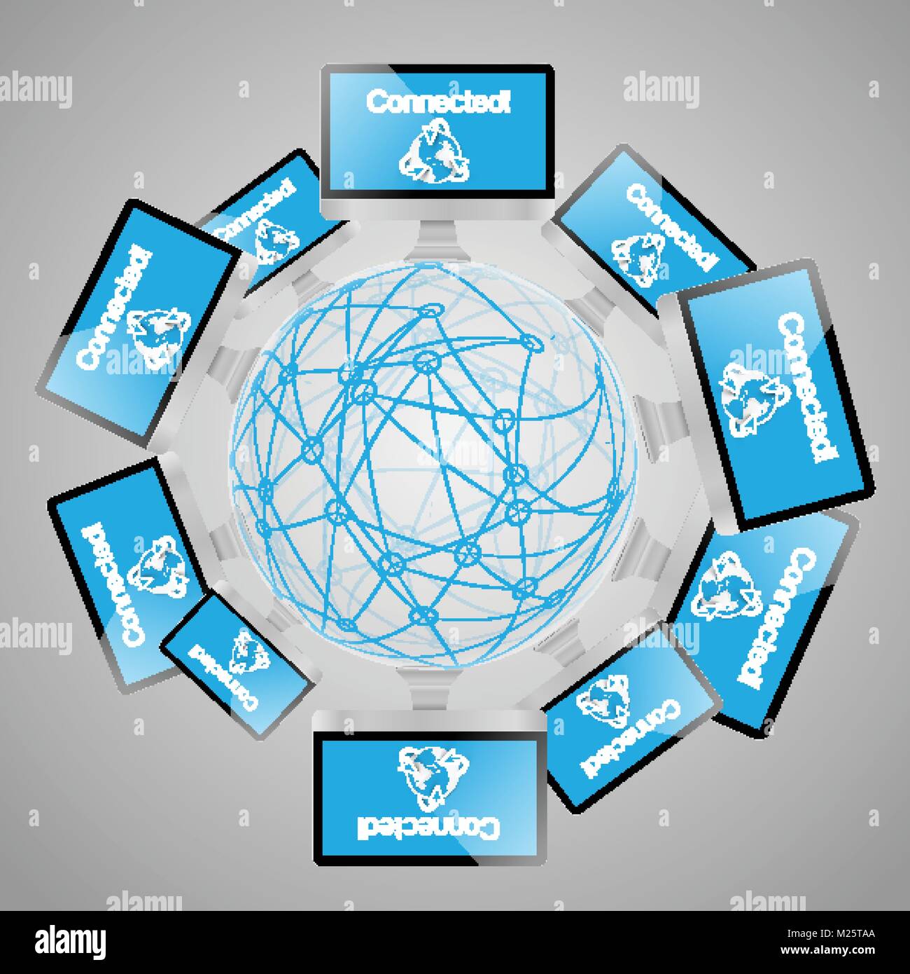 Computers around the World Stock Vector Image & Art - Alamy