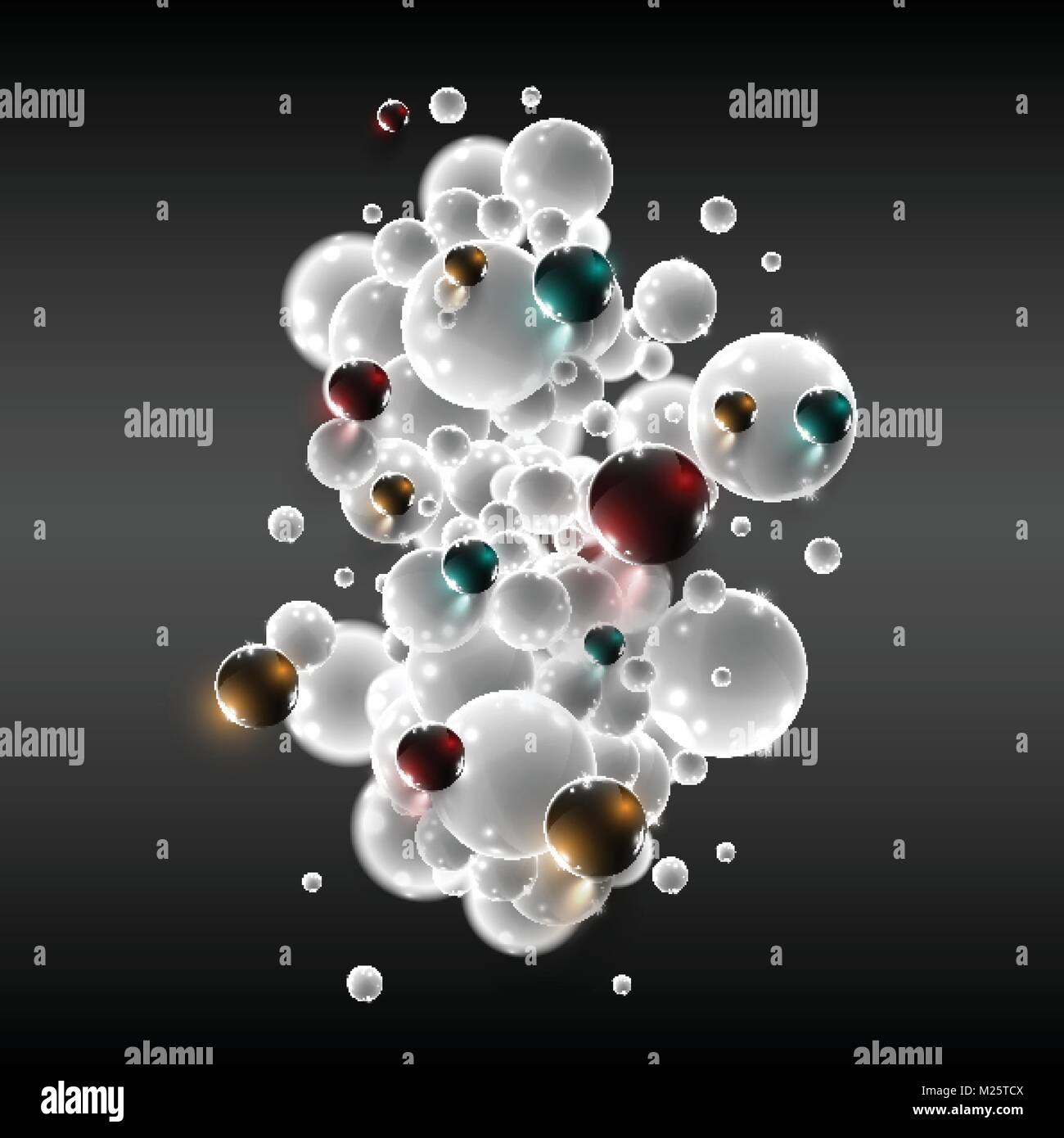 White vector bubbles in a group Stock Vector Image & Art - Alamy