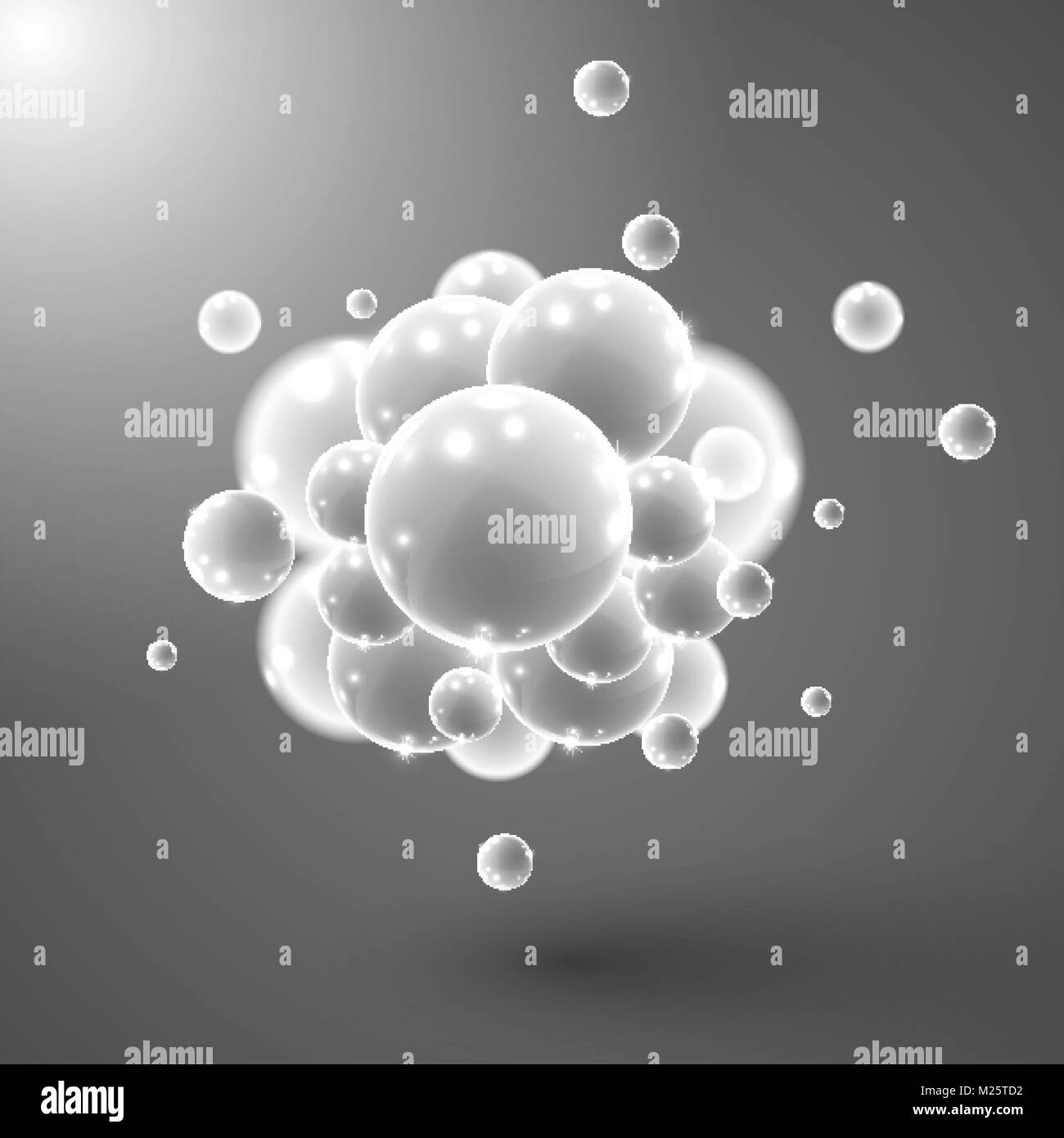 White vector bubbles in a group Stock Vector Image & Art - Alamy