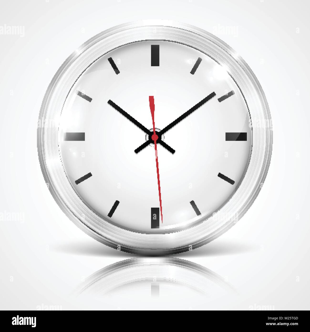 Realistic vector clock Stock Vector Image & Art - Alamy