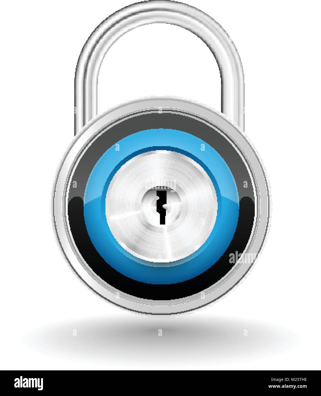 Vector illustration of a realistic padlock Stock Vector Image & Art - Alamy