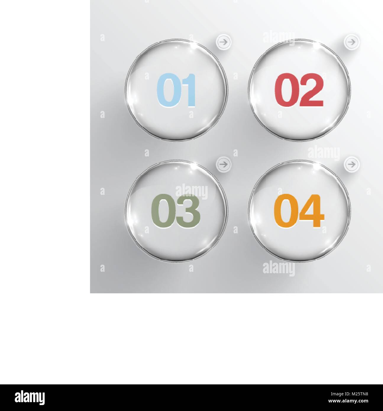 Numbering in colored circles Stock Vector Images - Alamy