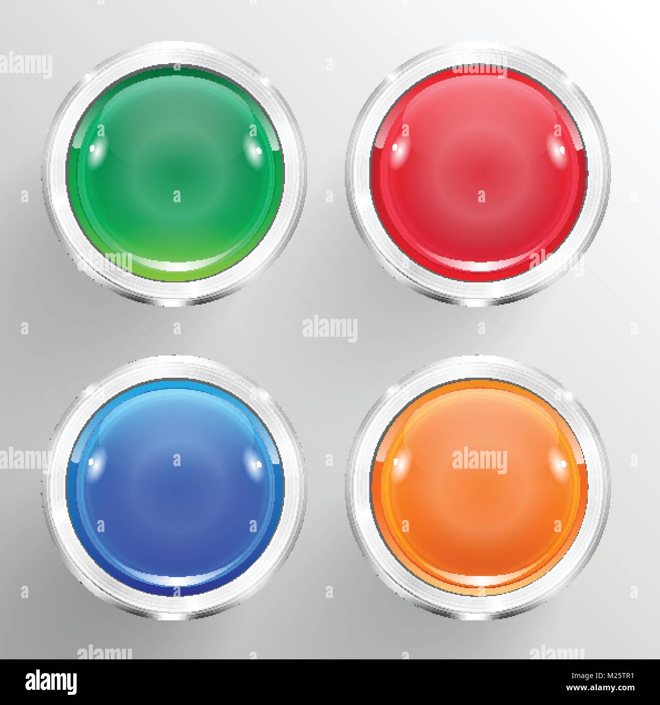 Vector colorful buttons Stock Vector Image & Art - Alamy