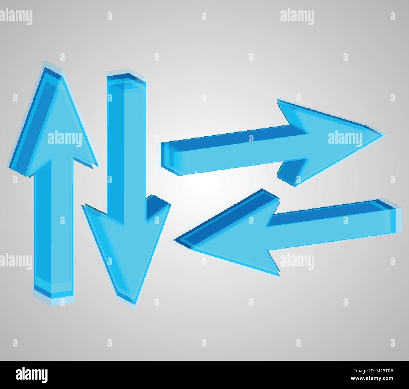 Vector illustration of 3d arrows, logo design Stock Vector Image & Art ...