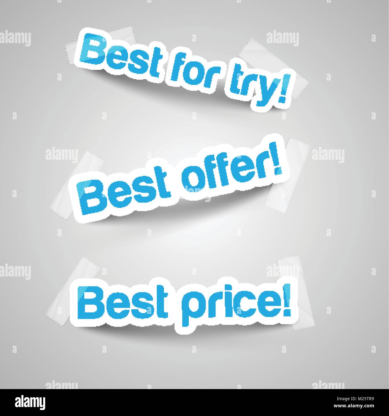 Realistic design elements stickers Stock Vector Image & Art - Alamy