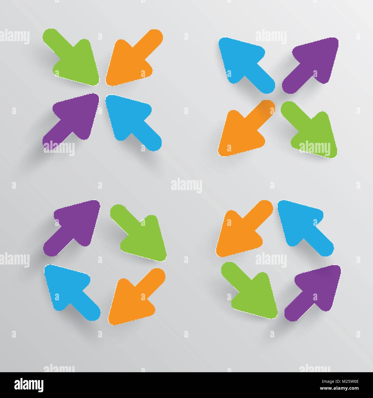 Clean abstract arrows for advertising, vector Stock Vector Image & Art ...