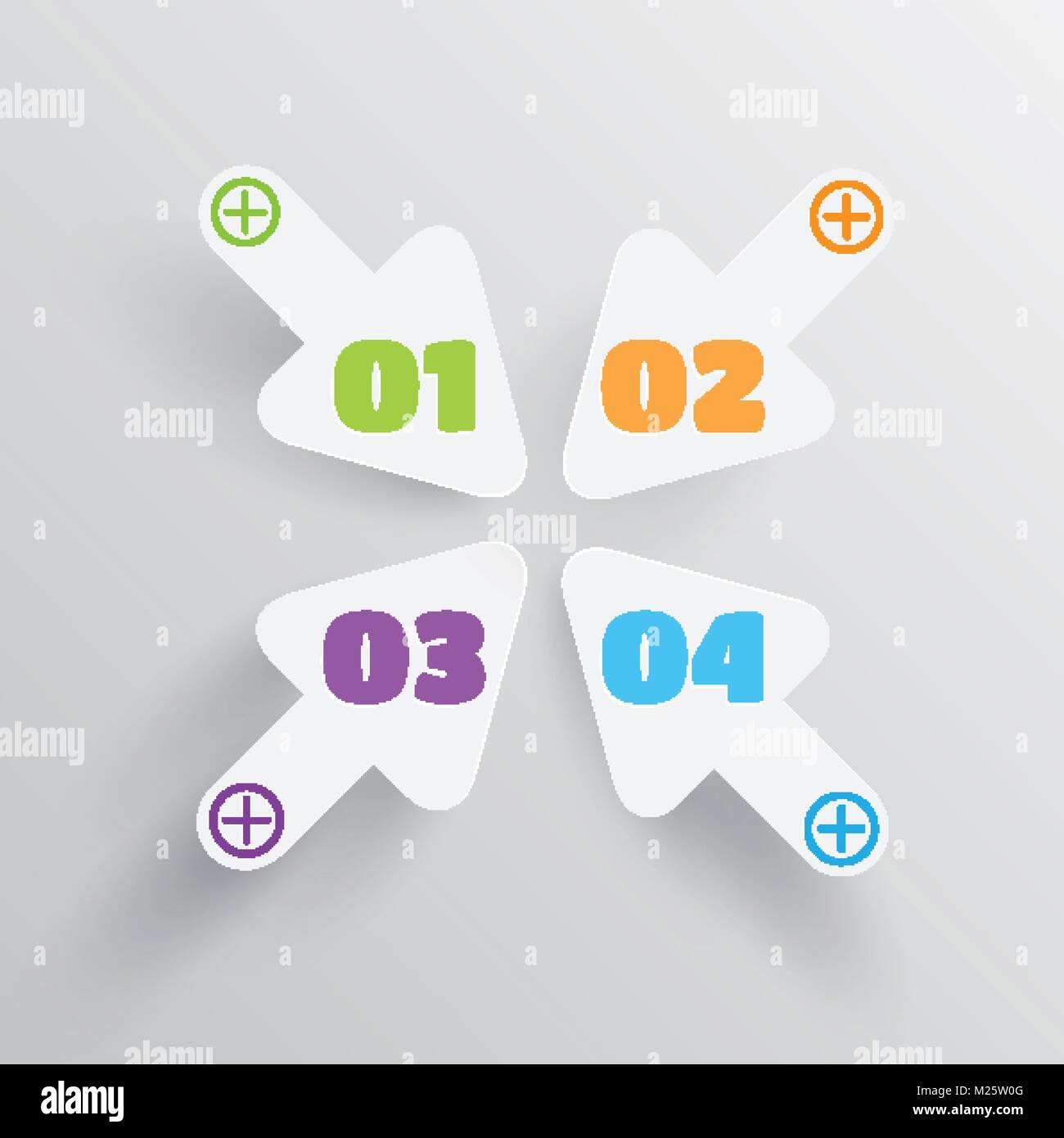 Clean abstract arrows for advertising, vector Stock Vector Image & Art ...
