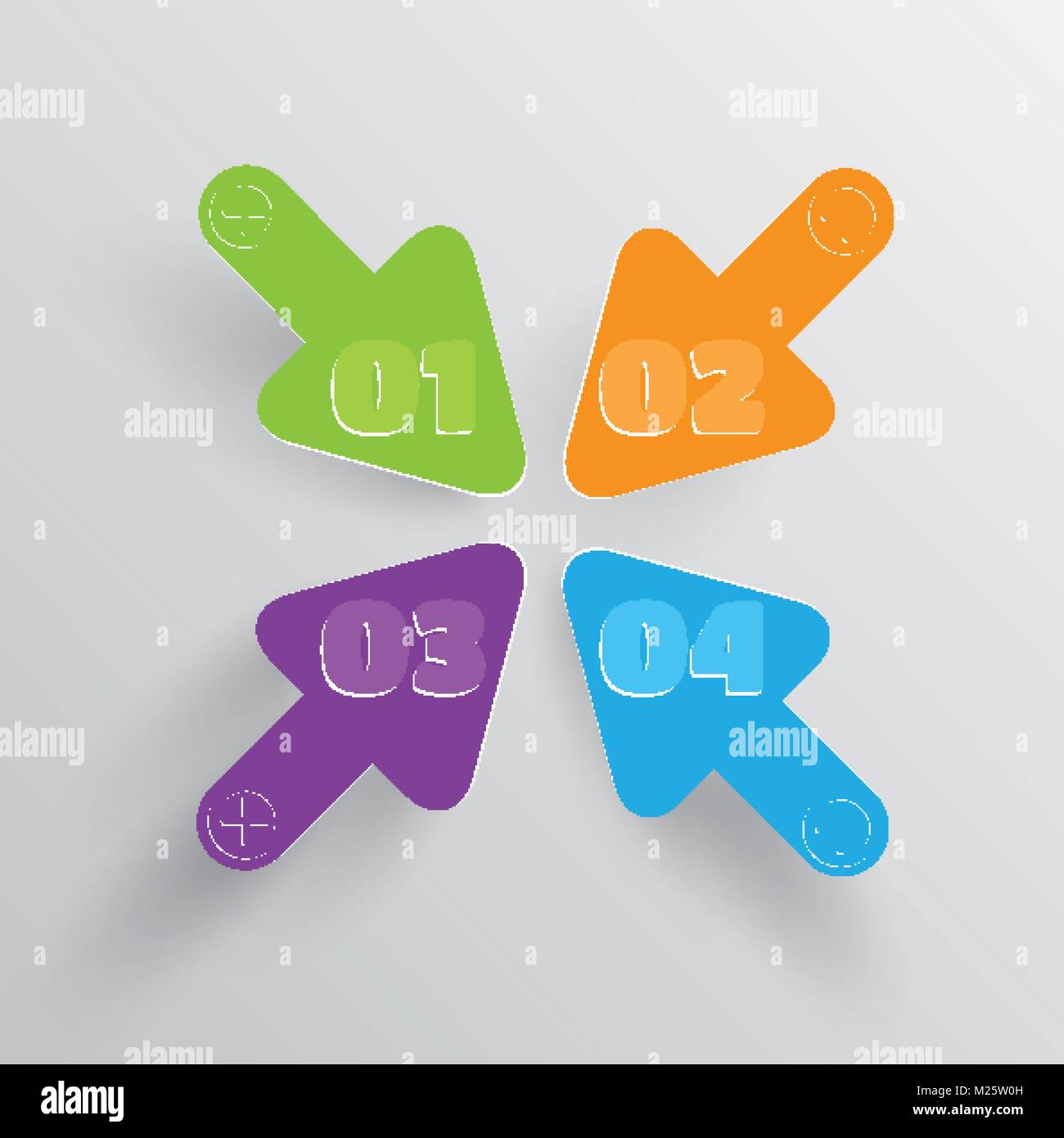 Clean abstract arrows for advertising, vector Stock Vector Image & Art ...