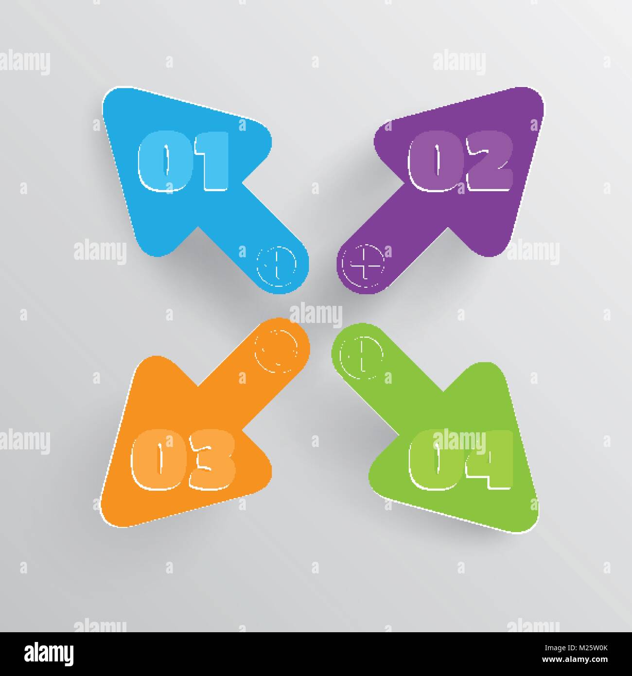 Clean abstract arrows for advertising, vector Stock Vector Image & Art ...