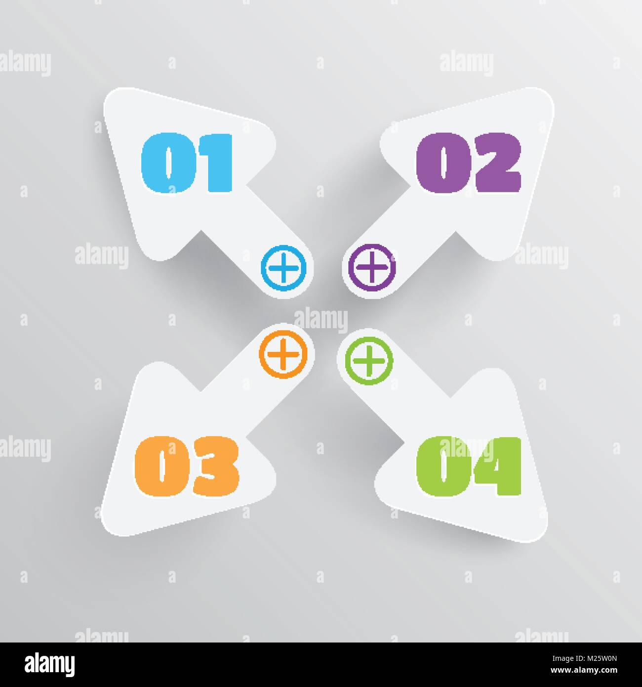 Clean abstract arrows for advertising, vector Stock Vector Image & Art ...