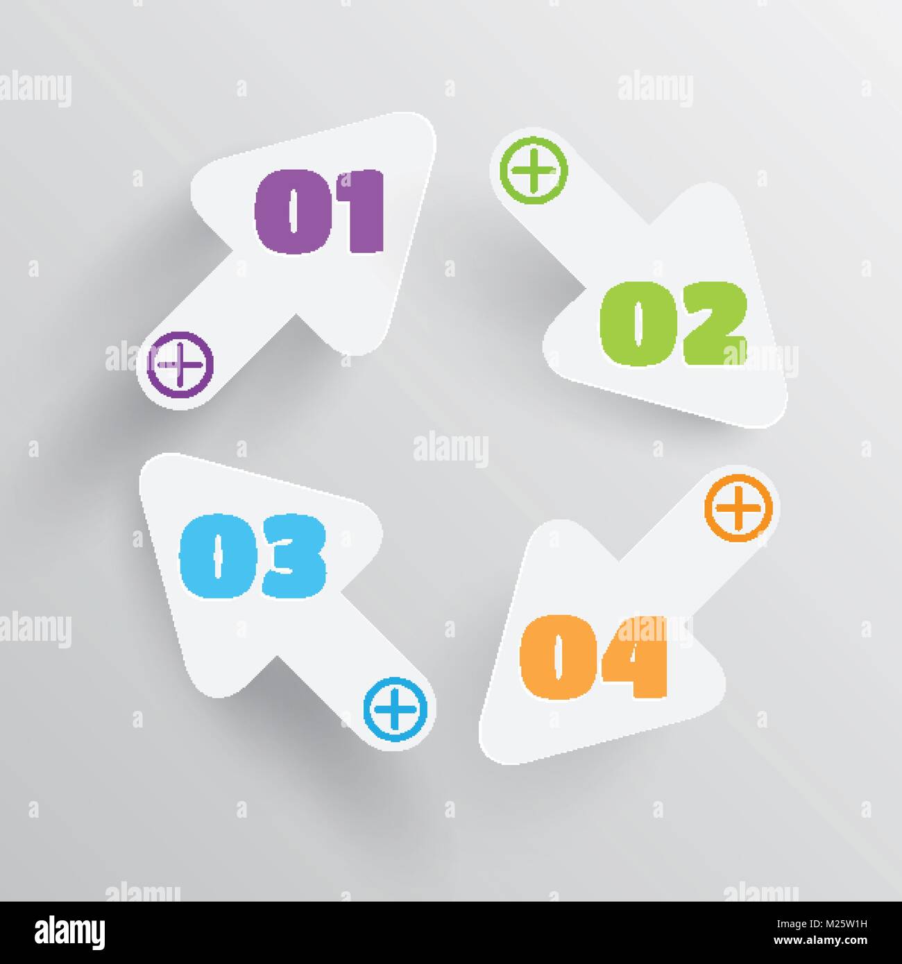 Clean abstract arrows for advertising, vector Stock Vector Image & Art ...