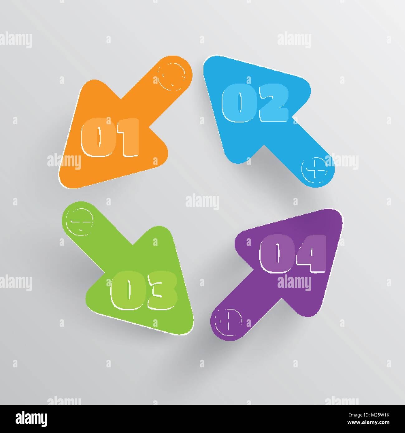 Clean abstract arrows for advertising, vector Stock Vector Image & Art ...