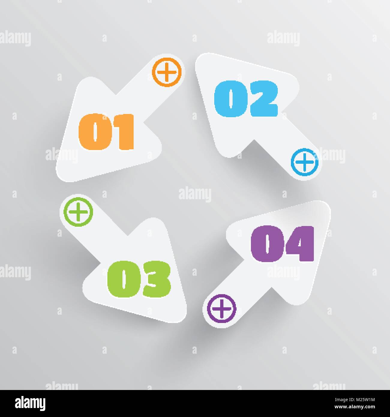 Clean abstract arrows for advertising, vector Stock Vector Image & Art ...