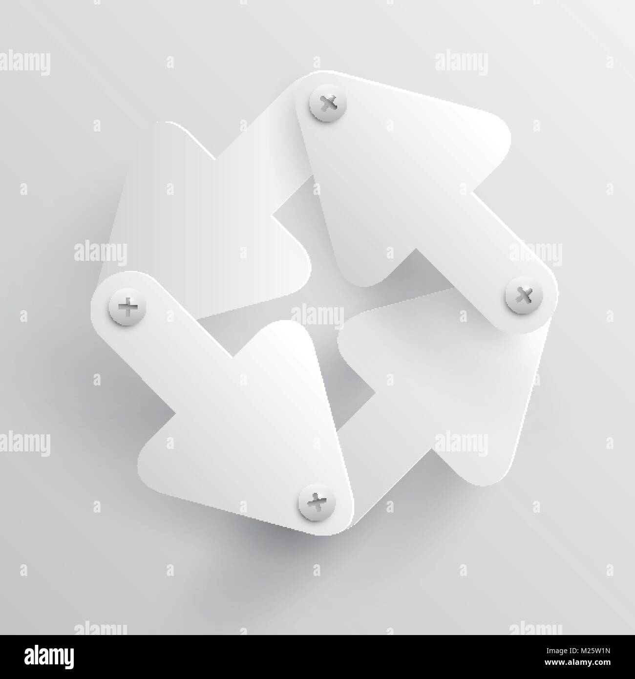 White arrows vector illustration Stock Vector Image & Art - Alamy