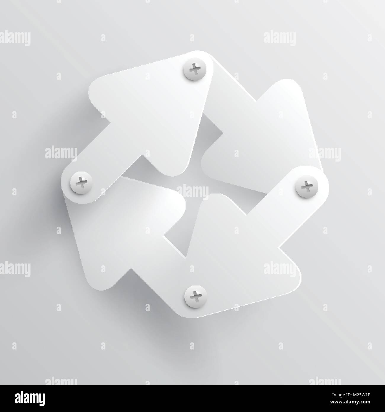 White arrows vector illustration Stock Vector Image & Art - Alamy