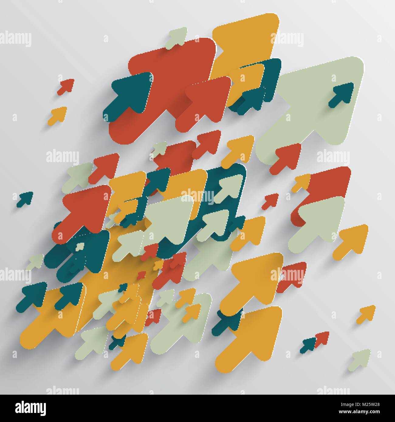 White arrows vector illustration Stock Vector Image & Art - Alamy