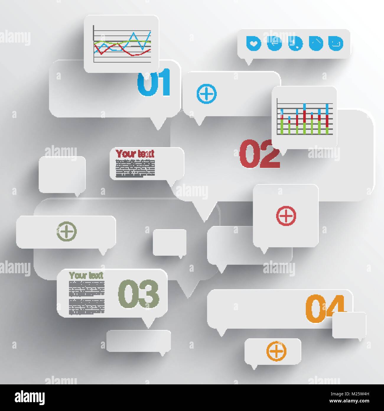 Clean abstract template for webdesign, vector illustration Stock Vector ...