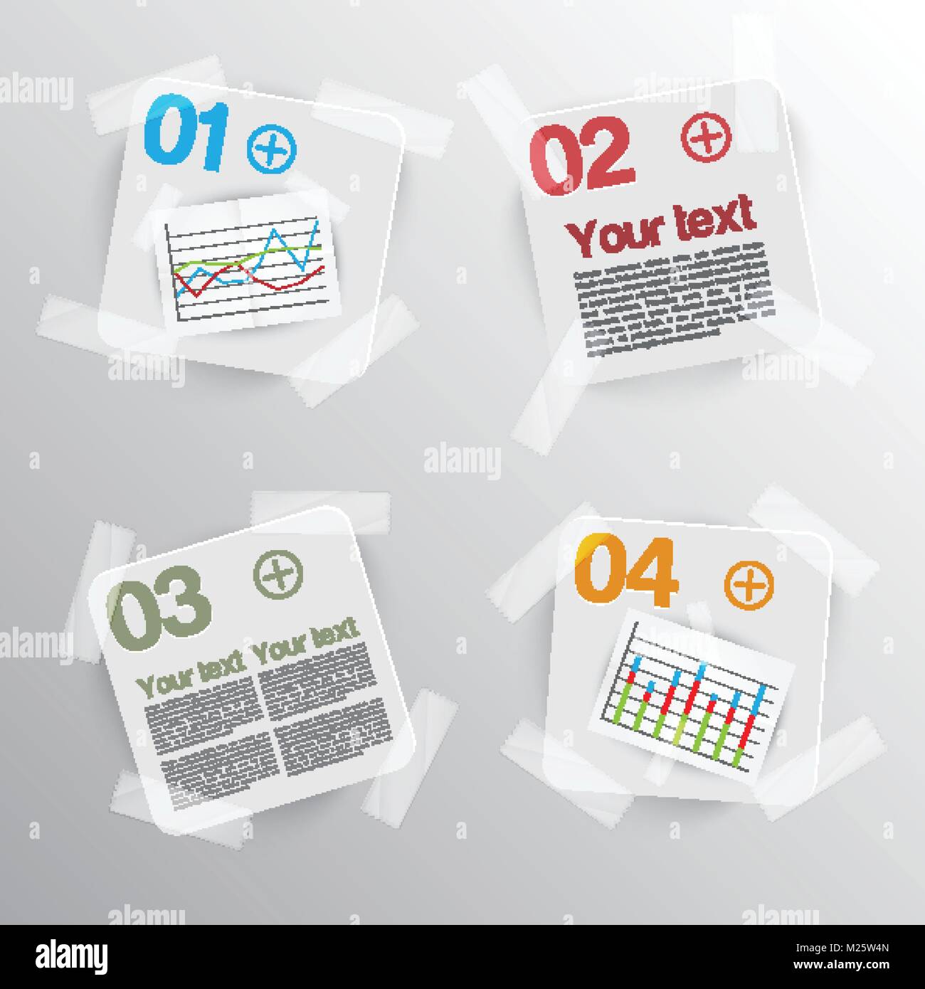 Clean abstract template for webdesign, vector illustration Stock Vector ...