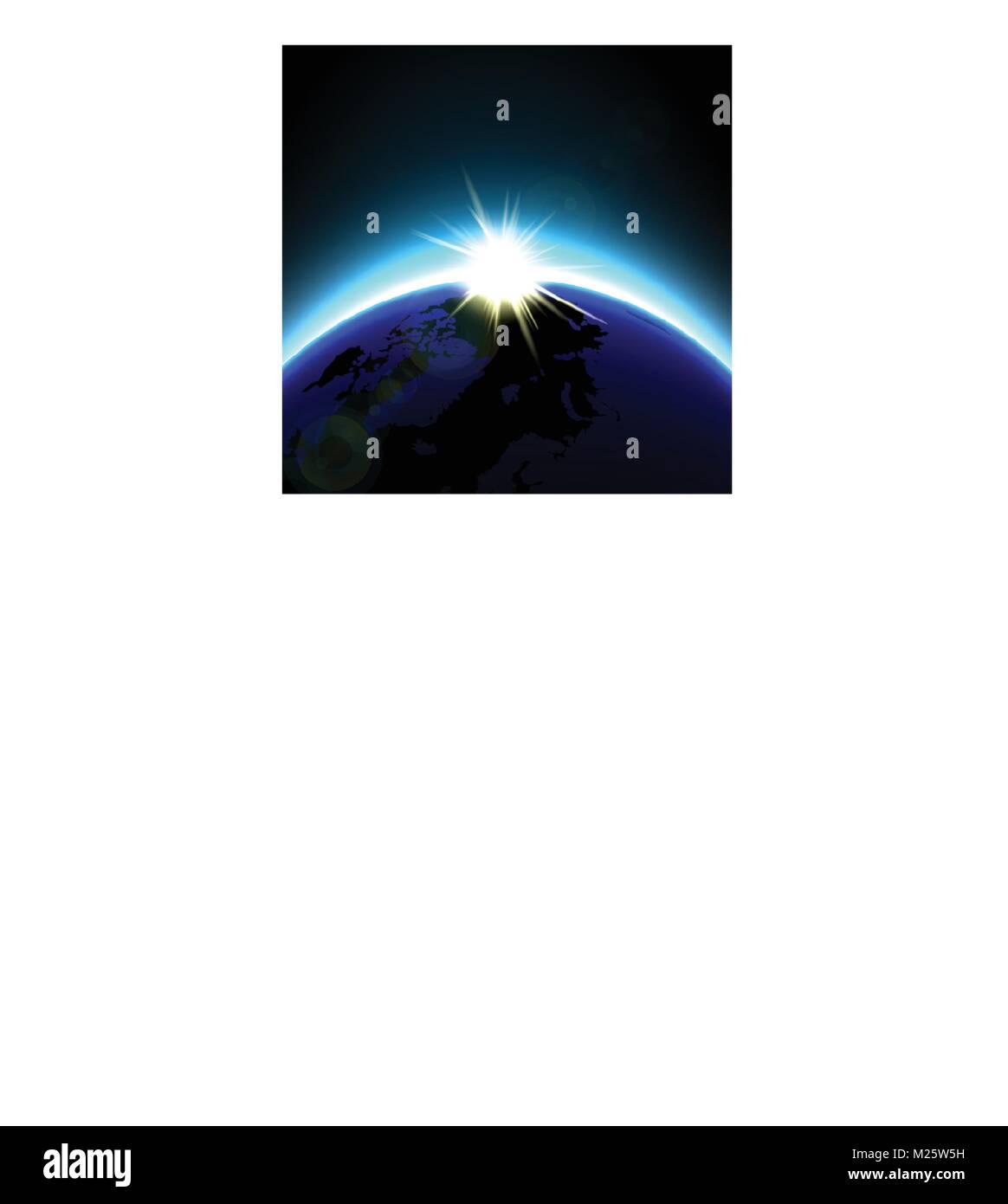 Earth from space, vector illustration illustration Stock Vector Image ...