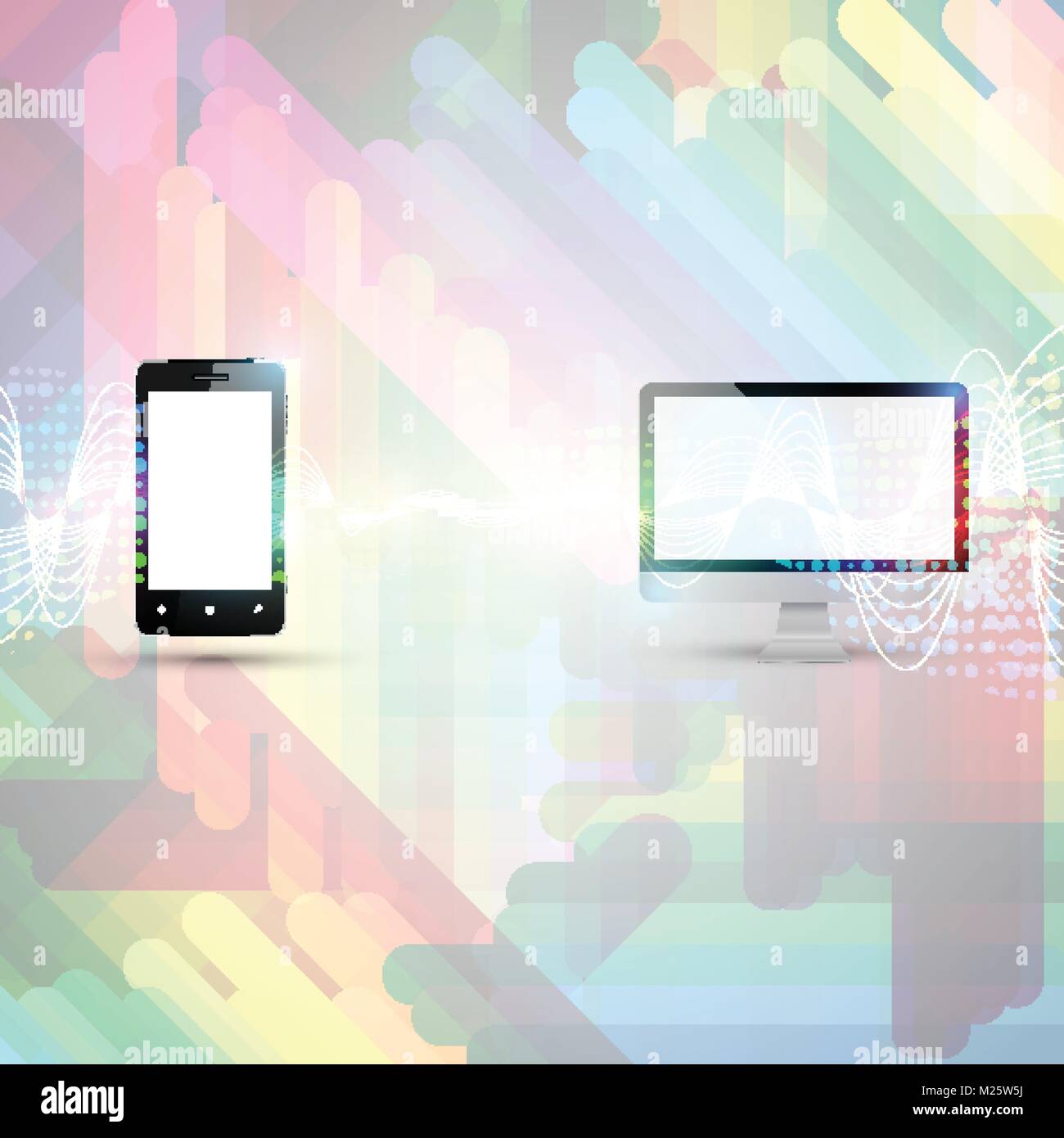 Communicating map technology Stock Vector Images - Alamy