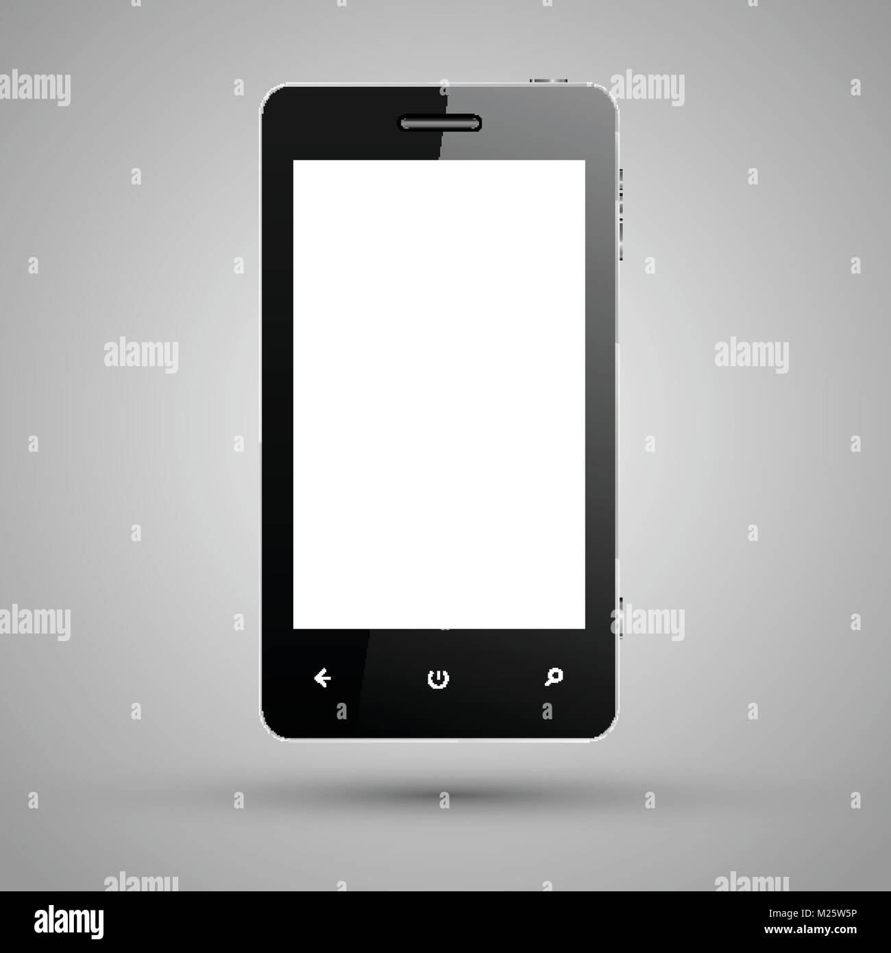 Realistic mobile phone, vector illustration Stock Vector Image & Art ...