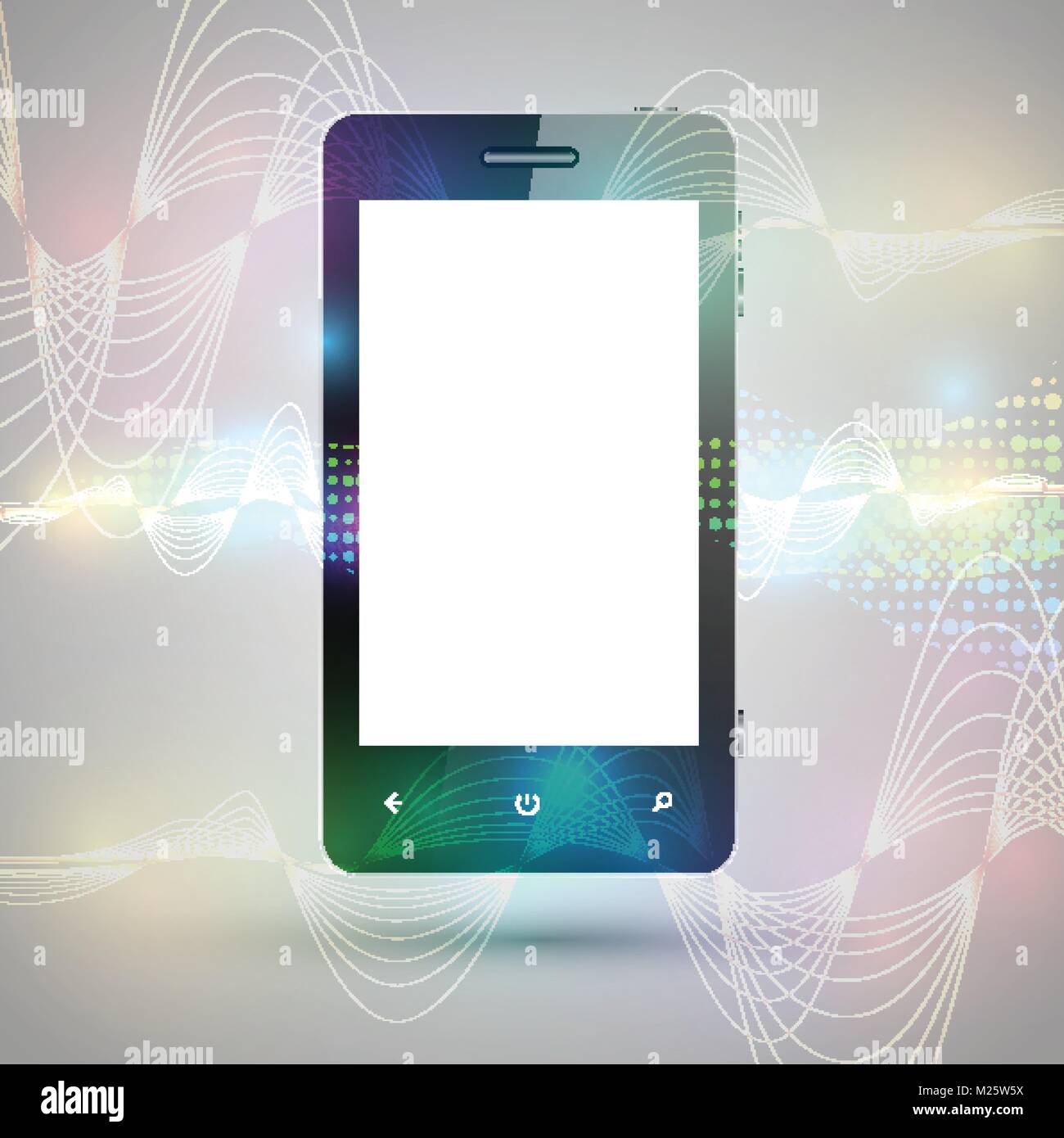 Realistic mobile phone, vector illustration Stock Vector Image & Art ...